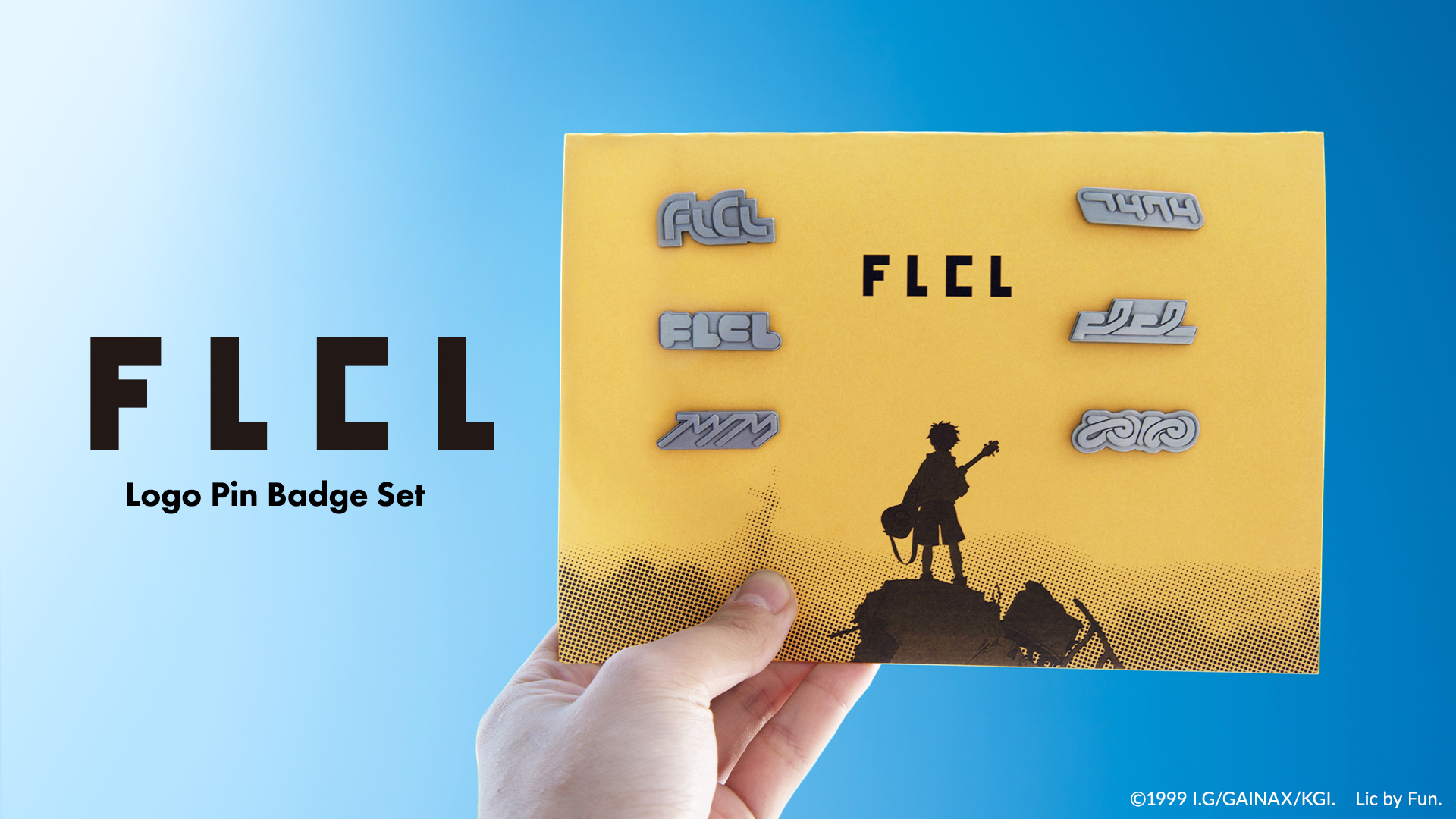 Pin Badges Of All Six Flcl Ova Title Logos Pre Orders For The Flcl